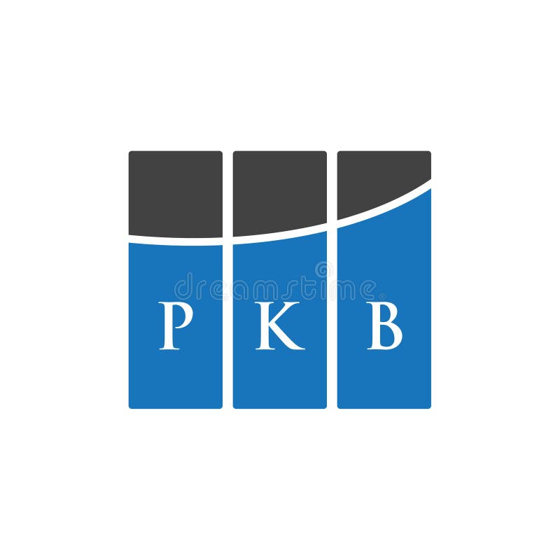 PKB Letter Logo Design on WHITE Background. PKB Creative Initials ...