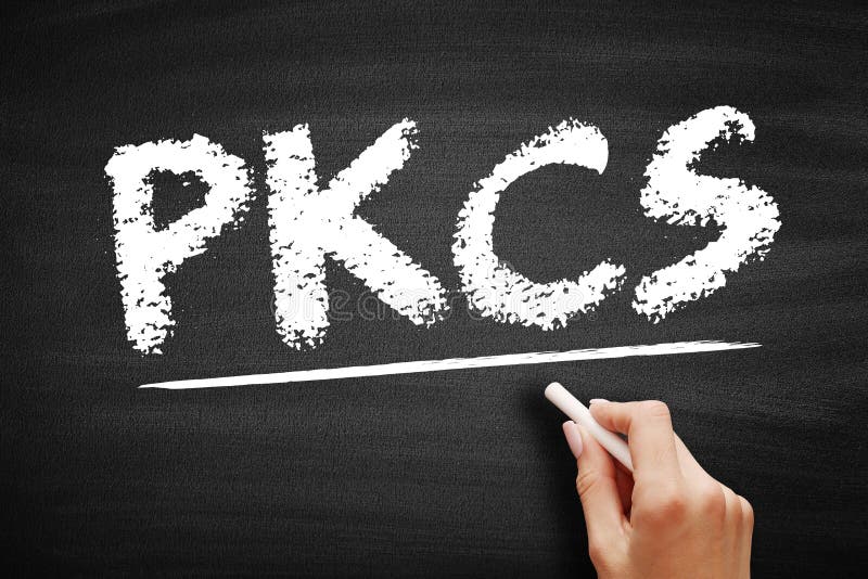 PKCS - Public Key Cryptography Standards Acronym, Technology Concept on ...