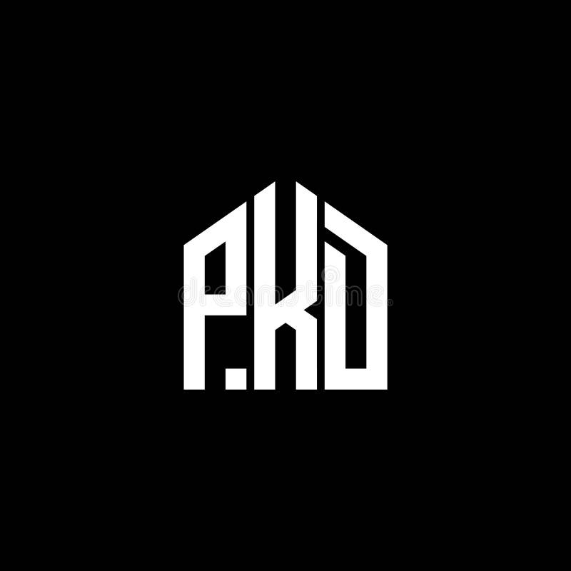 PKD Letter Logo Design on BLACK Background. PKD Creative Initials ...