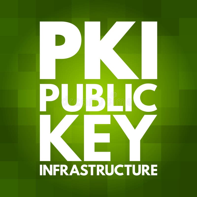PKI - Public Key Infrastructure Acronym, Technology Concept Background ...