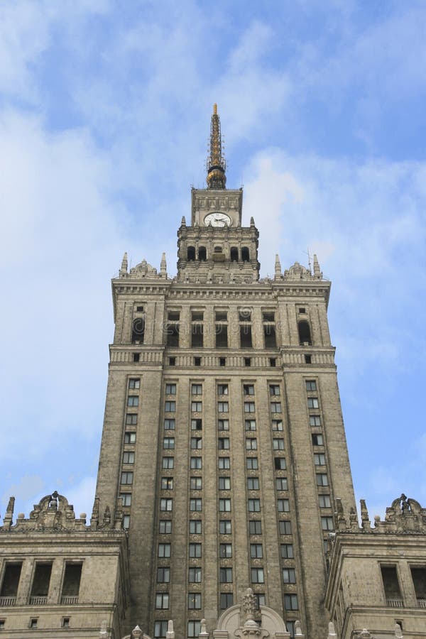 PKiN Warszawa stock image. Image of culture, building - 20143203