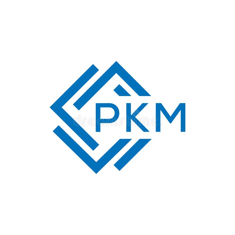 PKM Letter Logo Design on White Background. PKM Creative Circle Letter ...