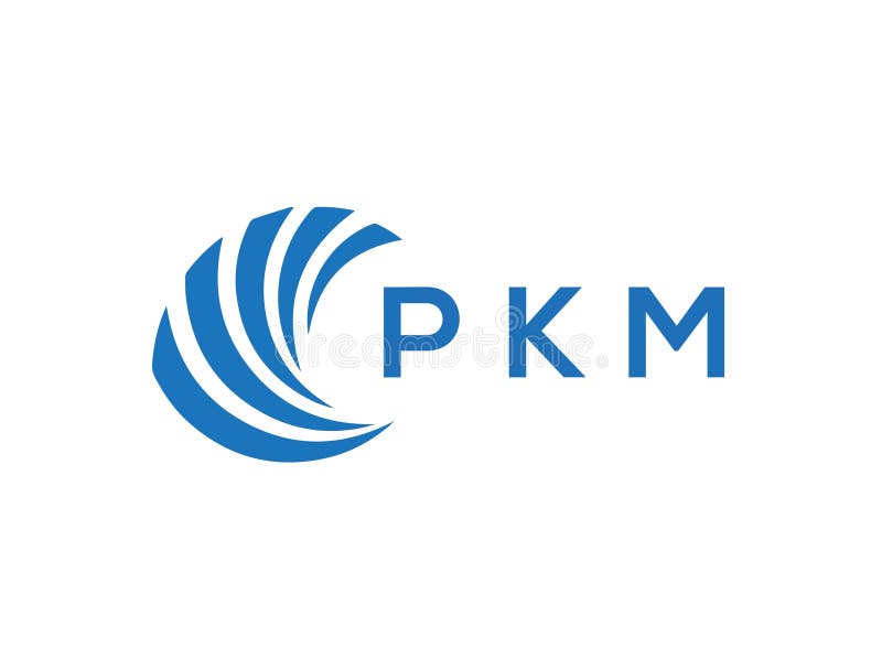 PKM Letter Logo Design on White Background. PKM Creative Circle Letter ...