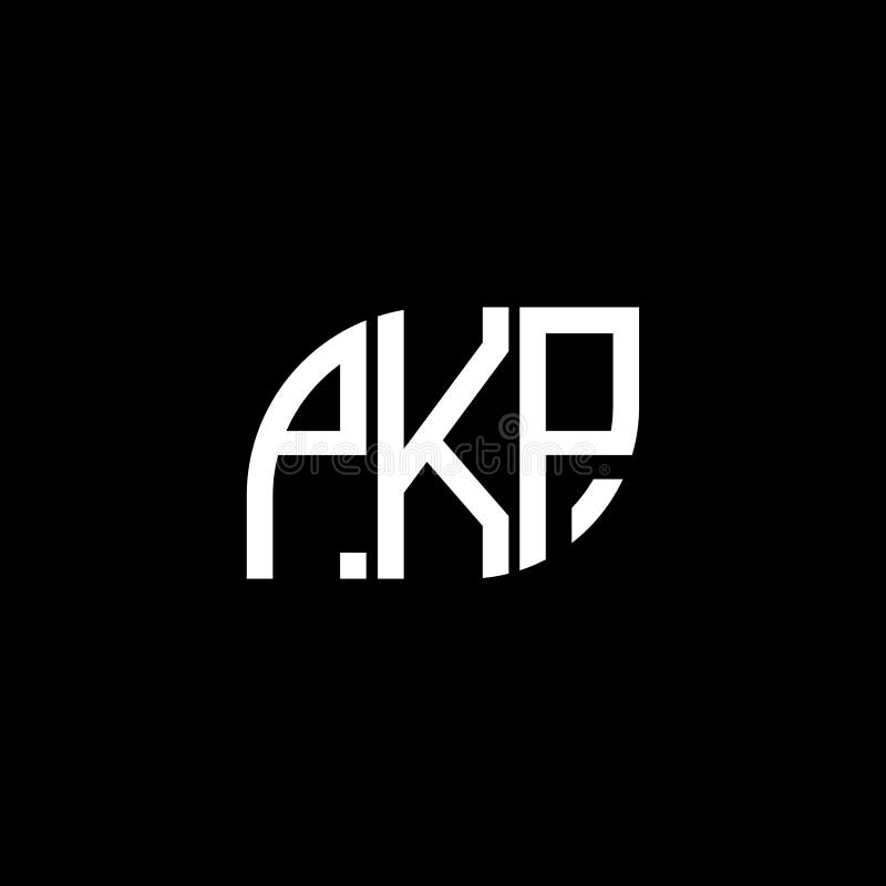 PKP Letter Logo Design on Black Background.PKP Creative Initials Letter ...