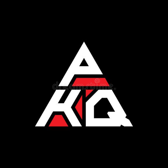 PKQ Triangle Letter Logo Design with Triangle Shape. PKQ Triangle Logo ...