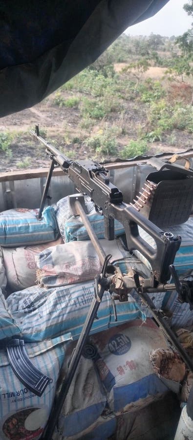 PKT Machine Gun stock photo. Image of operations, military - 371543486