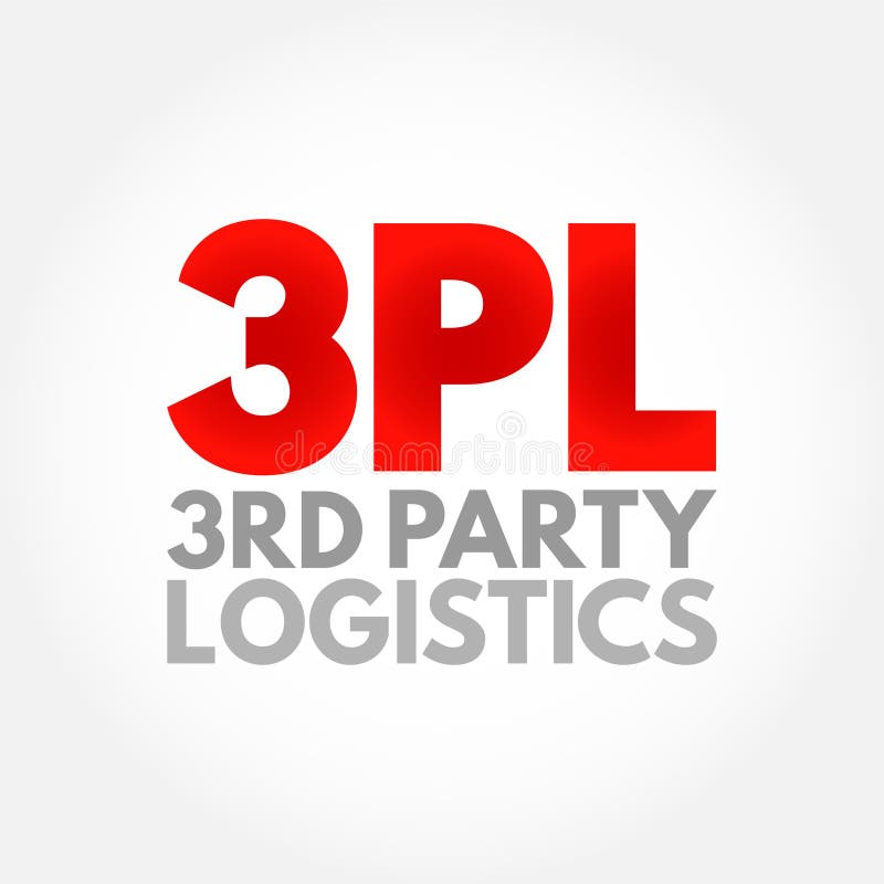 Third Party Logistics, 3pl, Cargo Export, Import Stock Vector ...