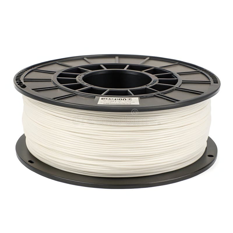 PLA Filament Spool stock illustration. Illustration of spool - 357274830