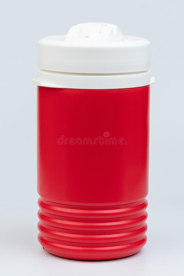 Plaastic tube red lid stock image. Image of heat, container - 274004553
