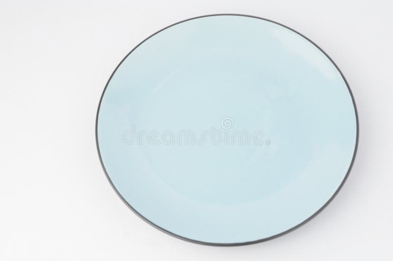 Placa Azul Aislada En Fondo Blanco Stock de ilustración - Ilustración ...