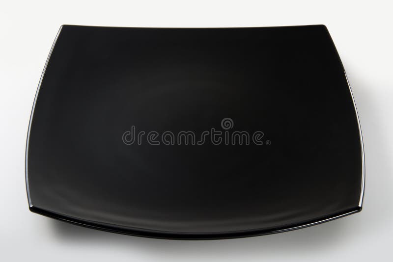 Placa Brillante Negra Cuadrada Elegante Foto de archivo - Imagen de ...