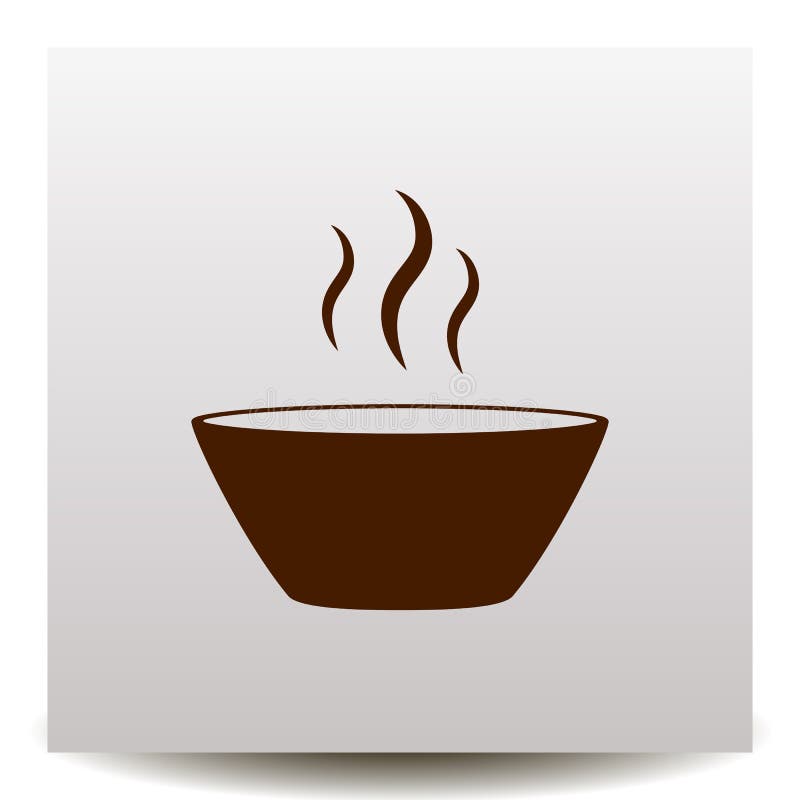 Placa Con El Icono Del Vector Del Sabor Ilustración del Vector ...