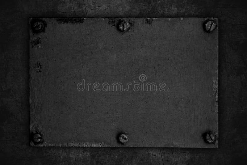 Placa de acero negra imagen de archivo. Imagen de viejo - 122127423