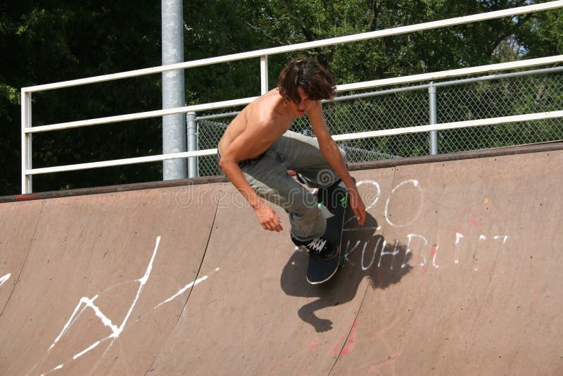 Placa do patim imagem de stock. Imagem de perigo, lazer - 7329353