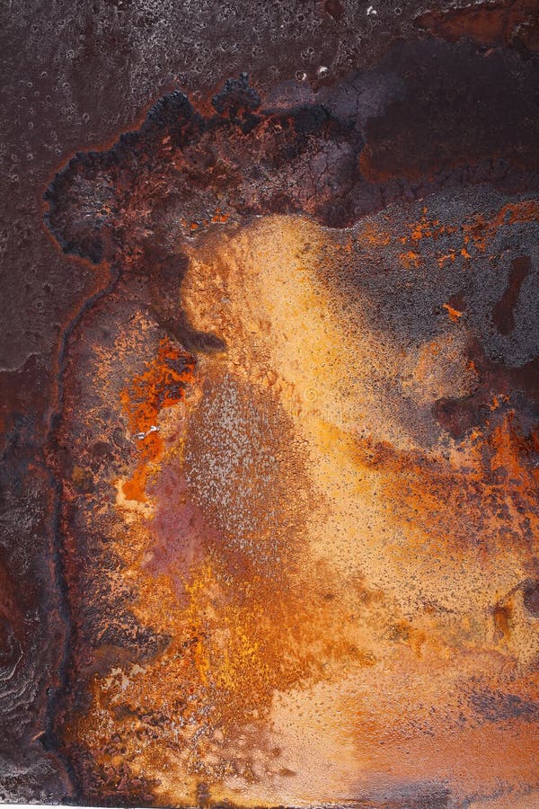 Oxidação Que Dá Forma Na Placa Do Ferro Imagem de Stock - Imagem de ...