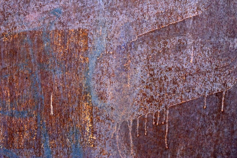 Placa oxidada foto de archivo. Imagen de viejo, oxidado - 585124