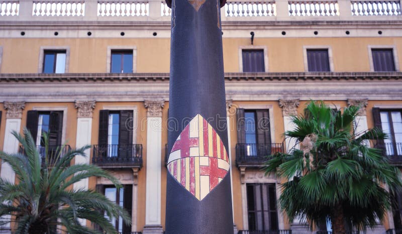 Placa Reial, Barcelona stock photo. Image of landmark - 15169214