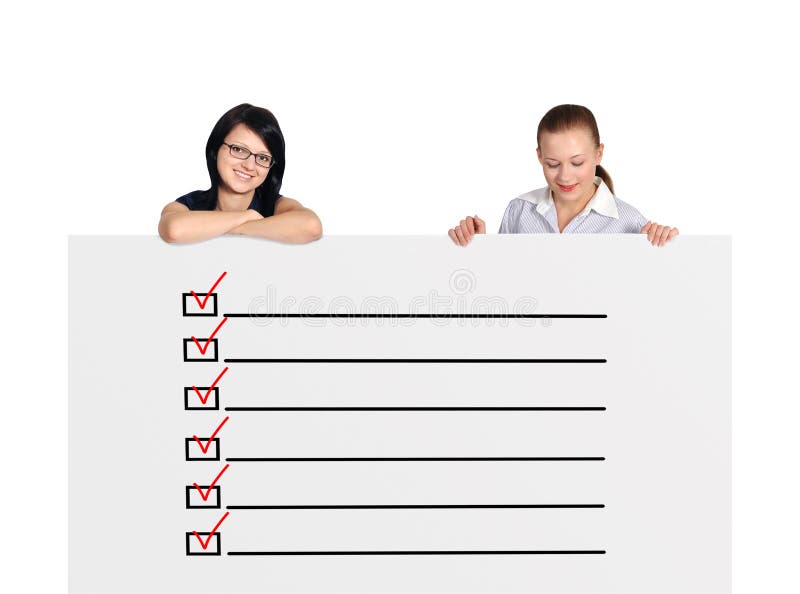 Placard with check box stock photo. Image of paper, message - 34761064
