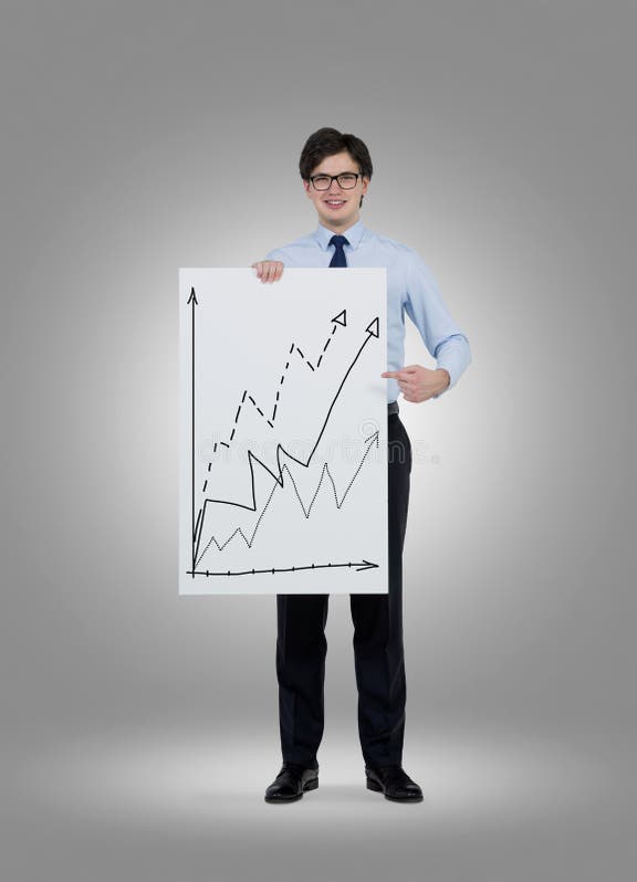 Placard with drawing chart stock photo. Image of commercial - 50017142