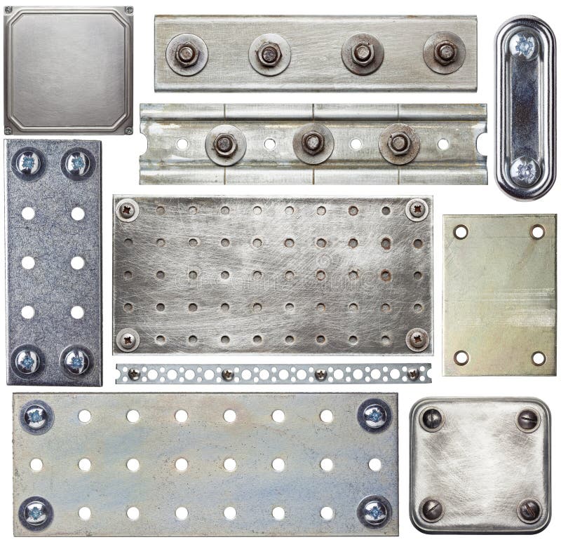 Placas de metal foto de archivo. Imagen de primer, hardware - 34133250