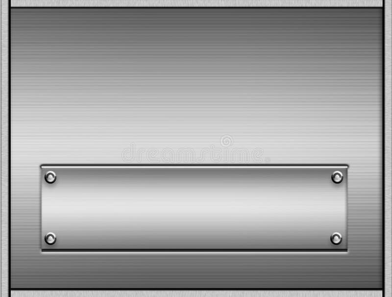 Placa De Acero Del Metall Con Los Tornillos Imagen de archivo - Imagen ...