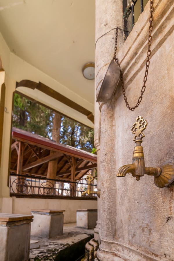 A Place for Ablution in a Mosque, a Fountain. Shadirvan Stock Image ...