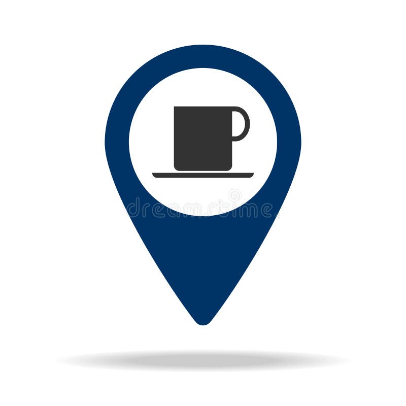 Map Pointer with Restaurant Icon Stock Vector - Illustration of menu ...