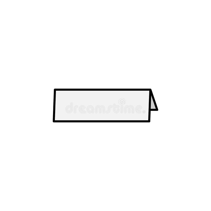 Place Card, Dinner Colored Icon. Can Be Used for Web, Logo, Mobile App ...