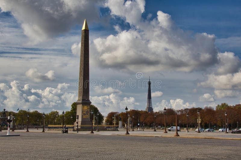 Place De La Concorde in Paris Stock Image - Image of historic ...