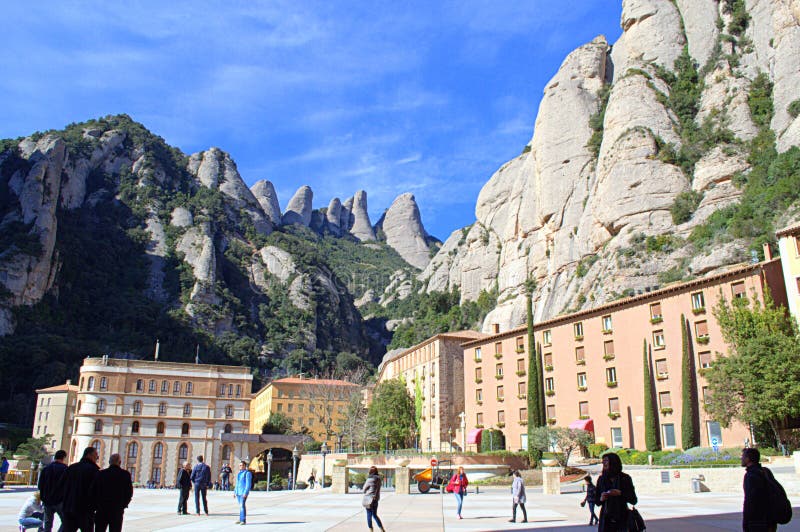 Place De Monastère De Montserrat, Espagne Image stock éditorial - Image ...