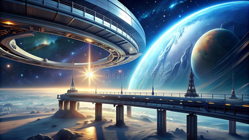 A Place of Dreams: the Docking Bay of a Spaceport on a Ringworld AI ...