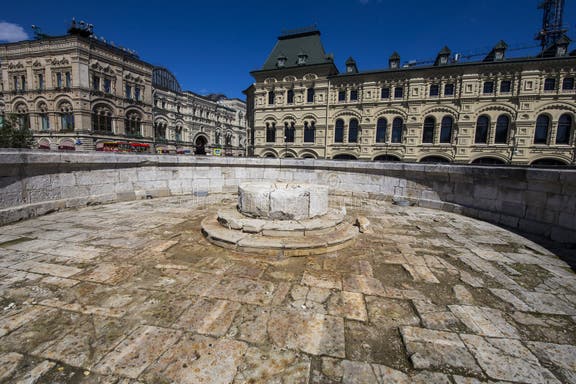 Place of Execution in Red Square, Moscow, Russia Stock Image - Image of ...