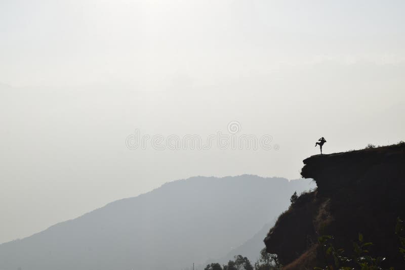 Daring at peak of Peak stock photo. Image of daring - 167670478