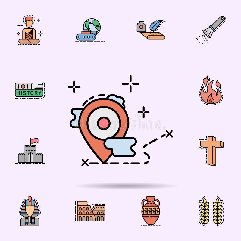 Location History Logo Template Design Vector, Emblem, Design Concept ...