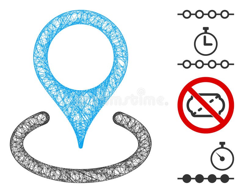 Place Marker Web Vector Mesh Illustration Stock Illustration ...