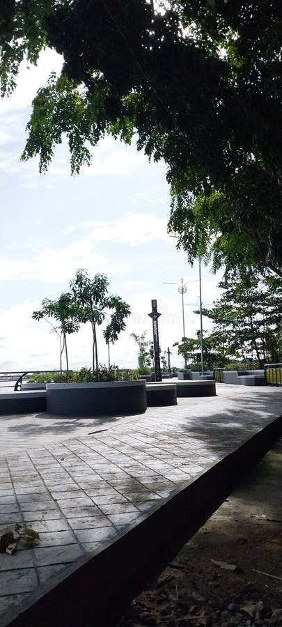 Place for a Morning Walk on the Waterfront Stock Photo - Image of ...