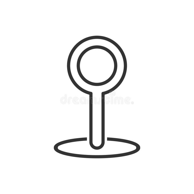Place Pointer Icon - Location Marker Icon Stock Vector - Illustration ...