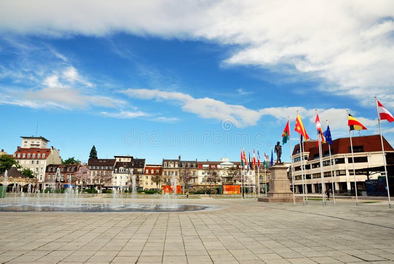 Place Rapp in Colmar editorial image. Image of holiday - 32923510