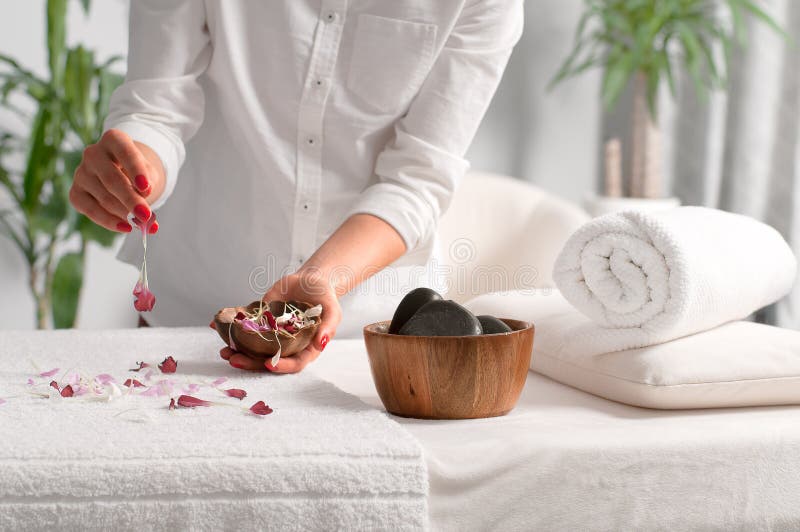 Place for Relaxation in Wellness Spa Center Stock Image - Image of ...