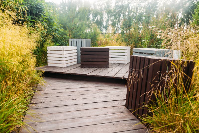 Place for Rest Outdoor Relax Zone Stock Image - Image of grass, picnic ...