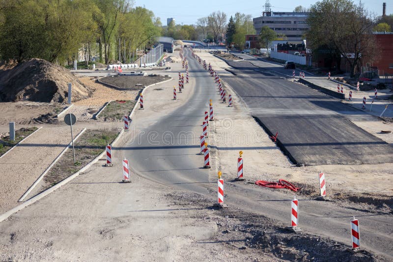 .place with Road Repair Works in the City Stock Photo - Image of city ...