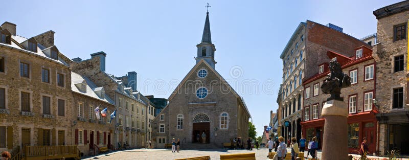 Place royale, Quebec City editorial stock photo. Image of christ - 20597028