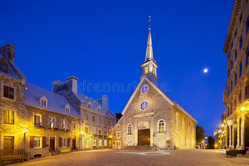 Place royale, Quebec City editorial stock photo. Image of christ - 20597028