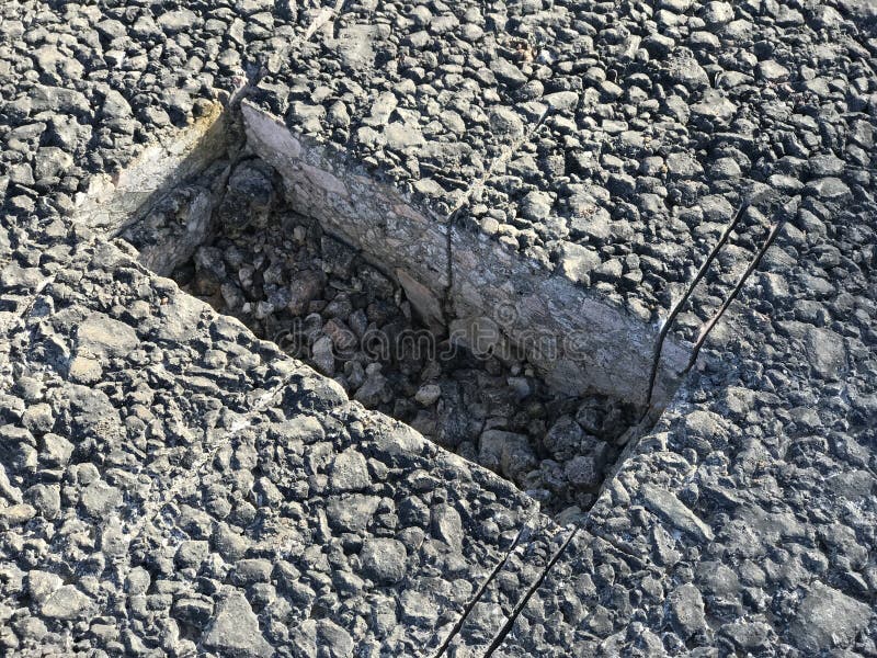 Place of Sample of Asphalt Concrete Coating. Kern Stock Photo - Image ...