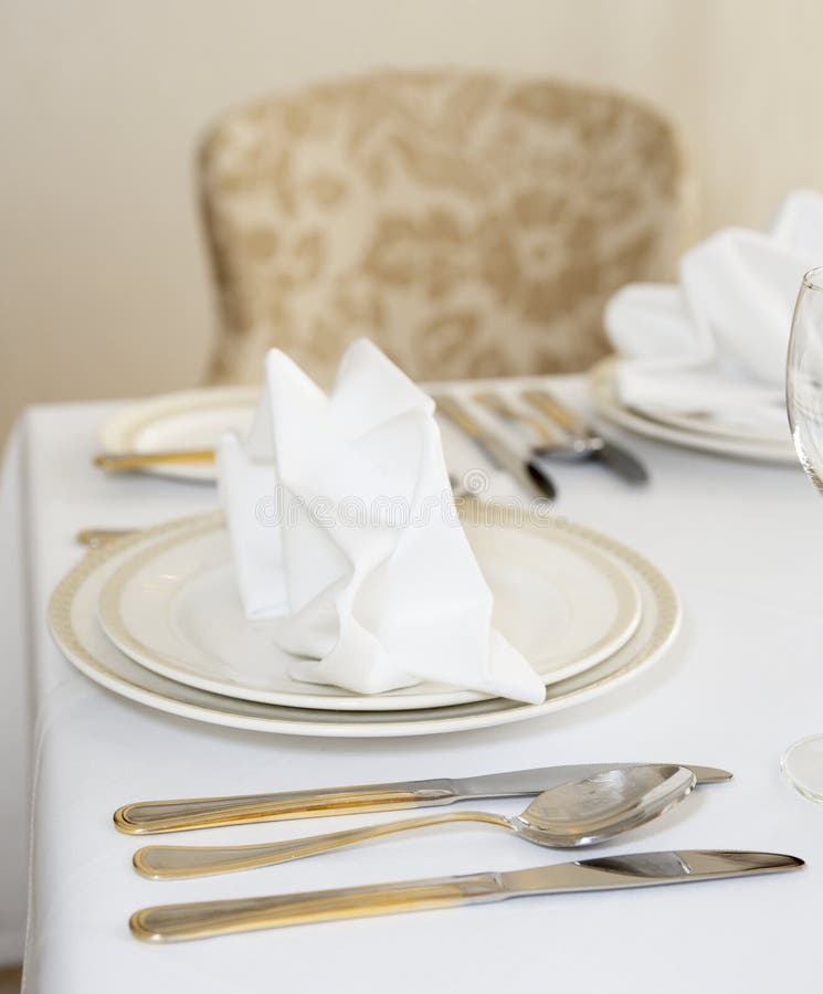 Place setting stock image. Image of haute, metal, focus - 18984595