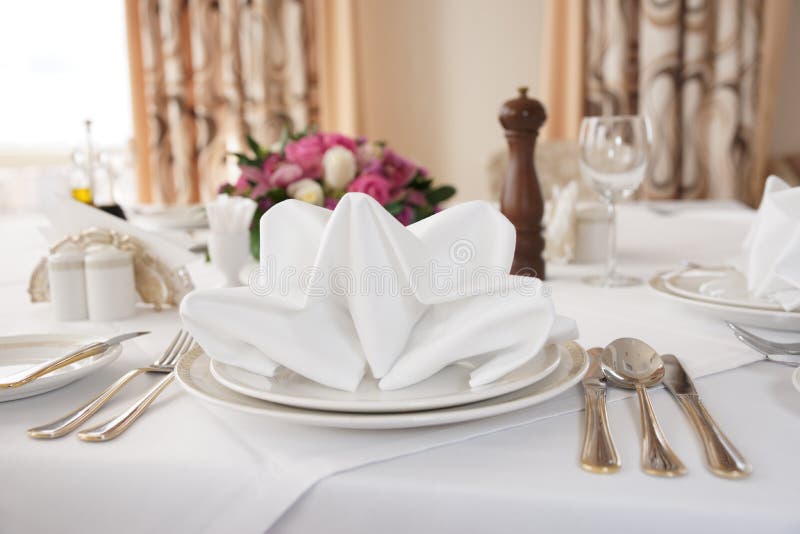 Place setting stock photo. Image of plate, luxury, chic - 18984606