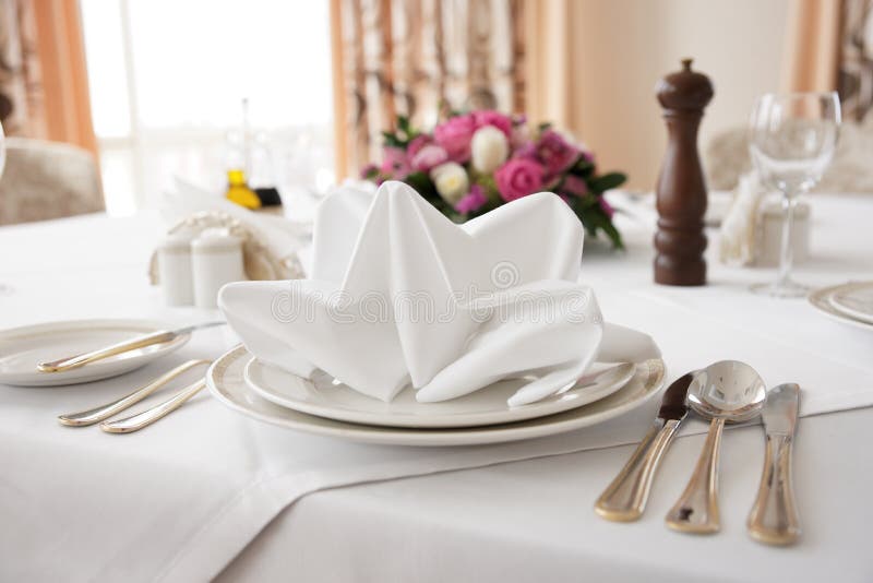 Place setting stock photo. Image of plate, luxury, chic - 18984606