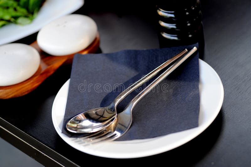 Place setting stock image. Image of iron, plate, formal - 22541747