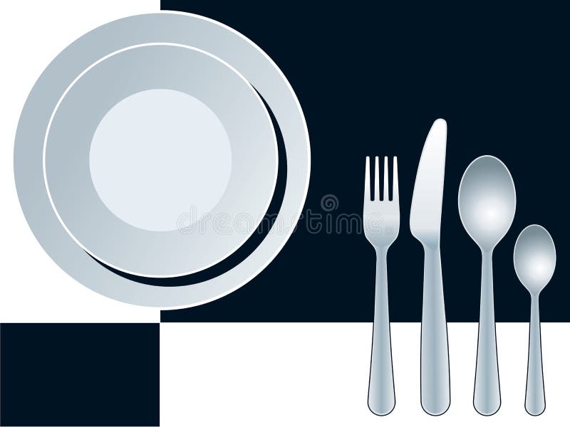 Detailed Illustration of Breakfast Table Setting Diagram Stock Vector ...