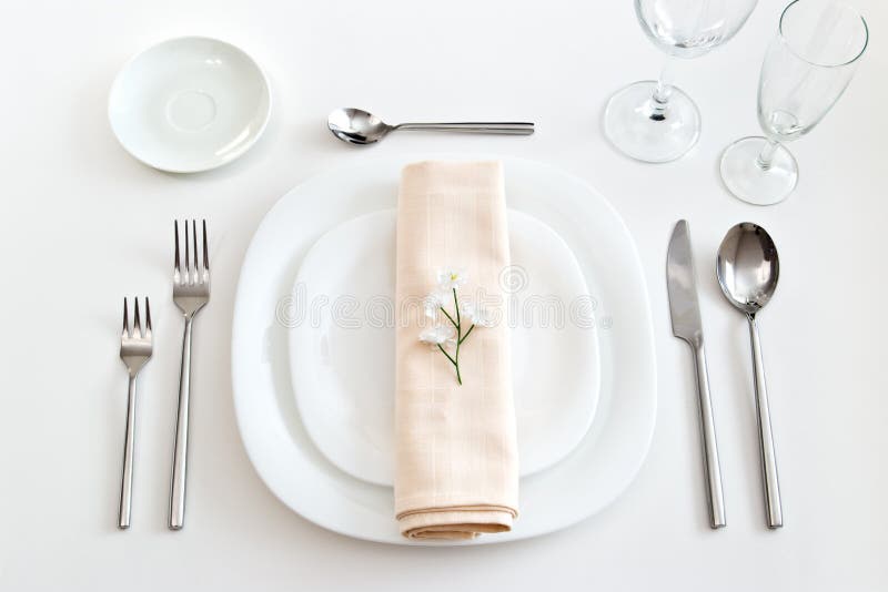 Place setting stock photo. Image of utensil, formal, romance - 7719826